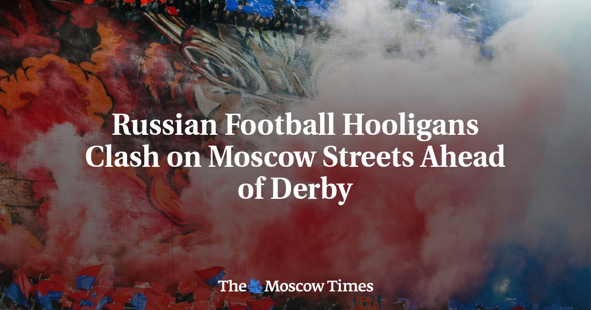 Russian Football Hooligans Clash on Moscow Streets Ahead of Derby