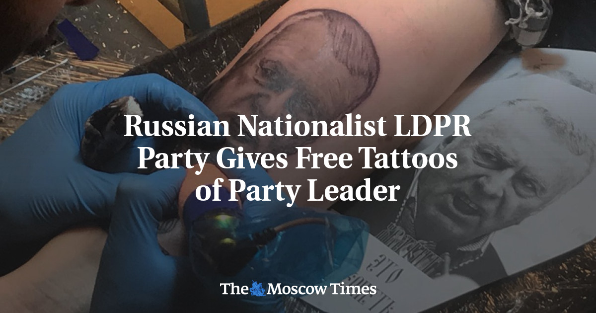 Russian Nationalist LDPR Party Gives Free Tattoos of Party Leader