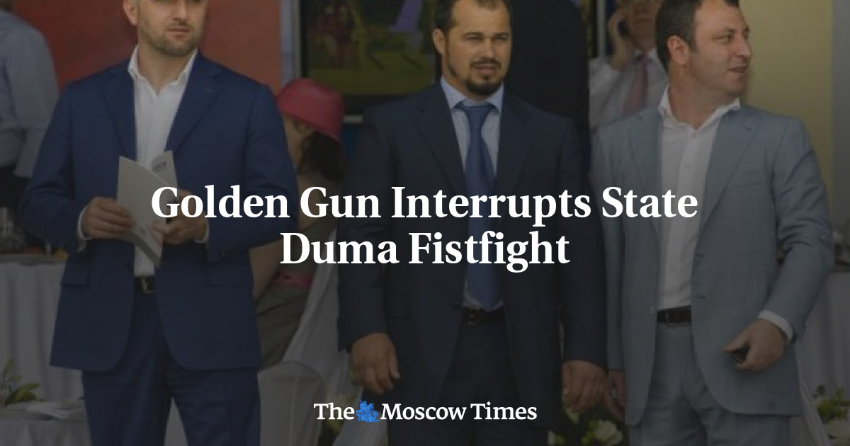 Golden Gun Interrupts State Duma Fistfight
