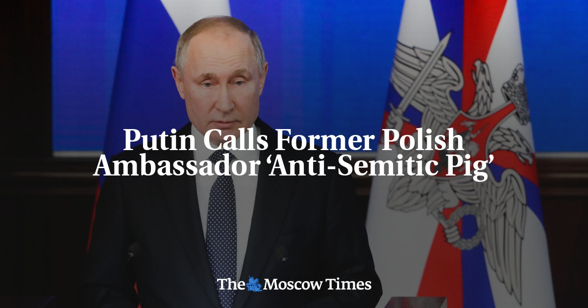 Putin Calls Former Polish Ambassador ‘Anti-Semitic Pig’ - The Moscow Times