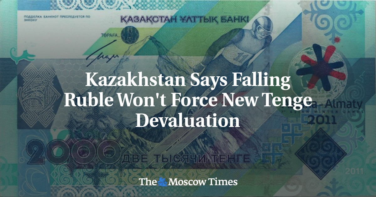 Kazakhstan Says Falling Ruble Won't Force New Tenge Devaluation