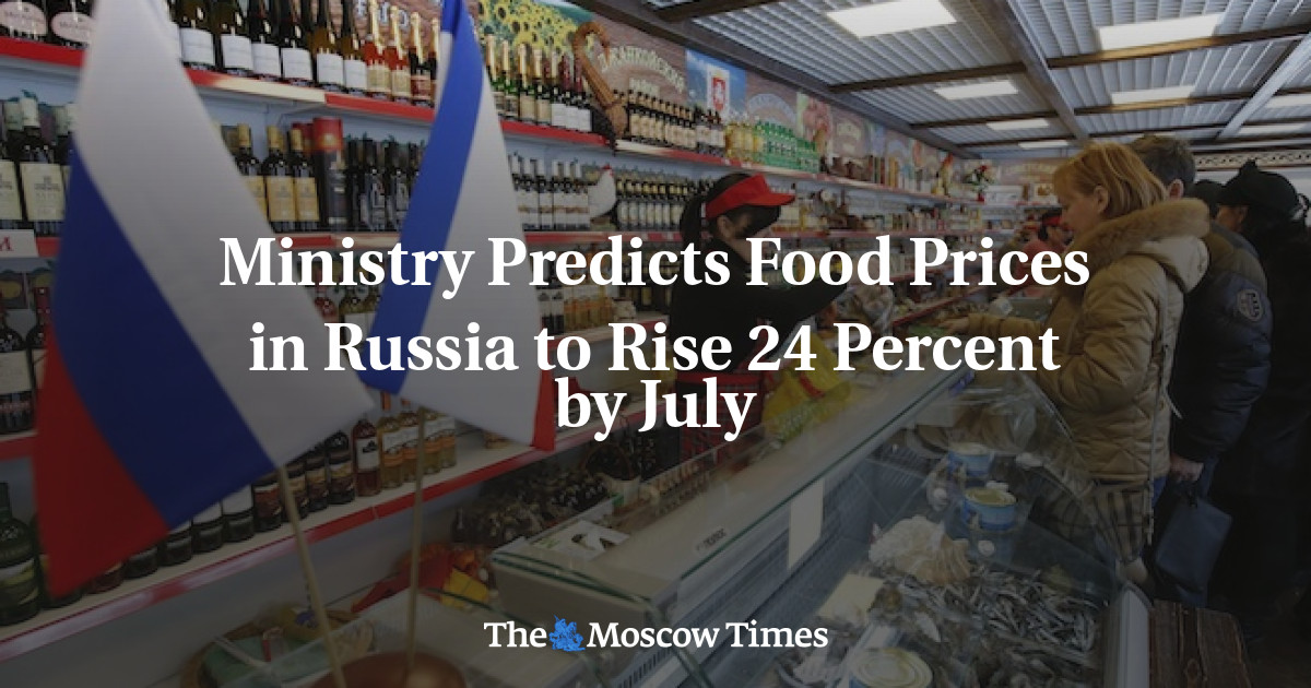 Ministry Predicts Food Prices in Russia to Rise 24 Percent by July