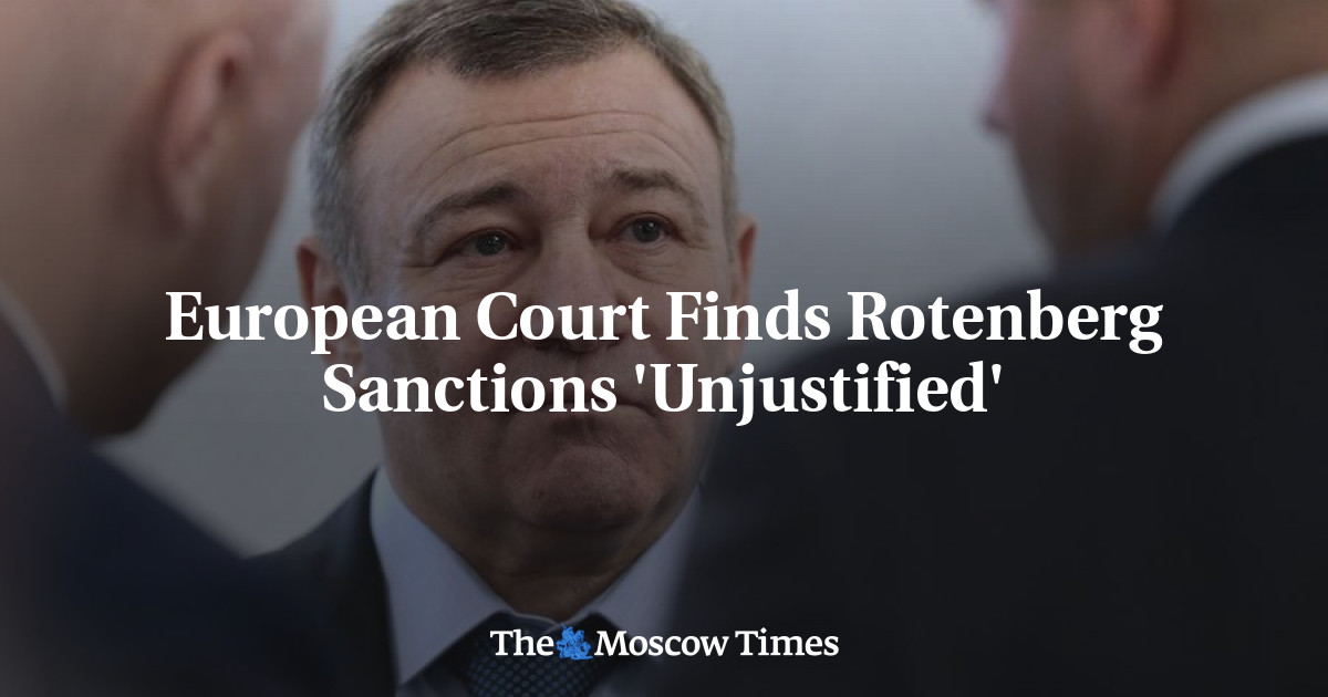 European Court Finds Rotenberg Sanctions Unjustified