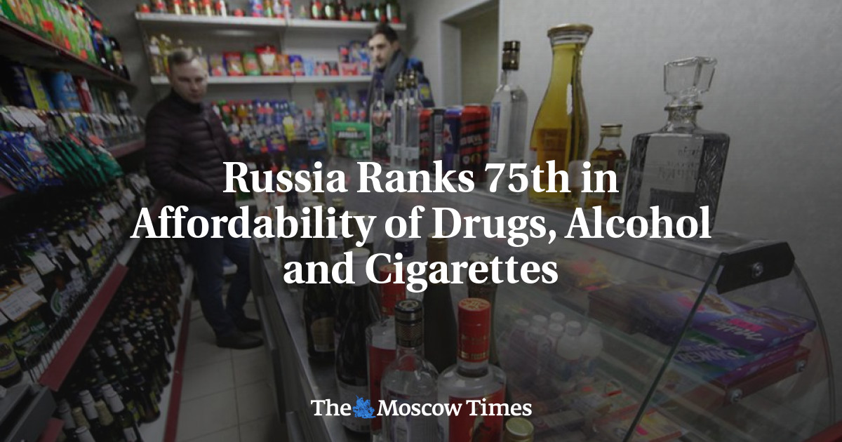Russia Ranks 75th in Affordability of Drugs, Alcohol and Cigarettes