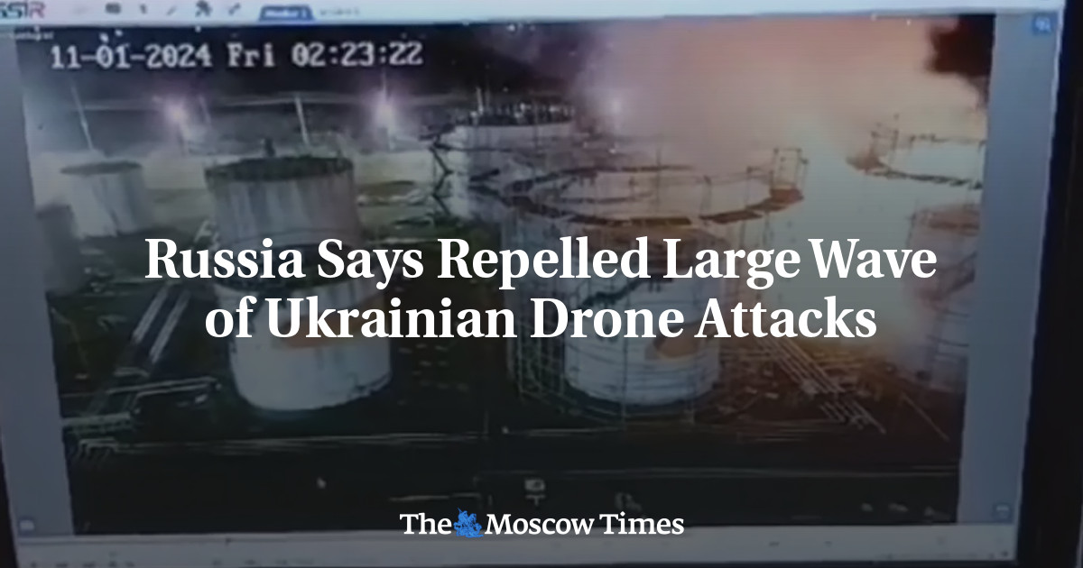 Russia Says Repelled Large Wave of Ukrainian Drone Attacks - The Moscow ...