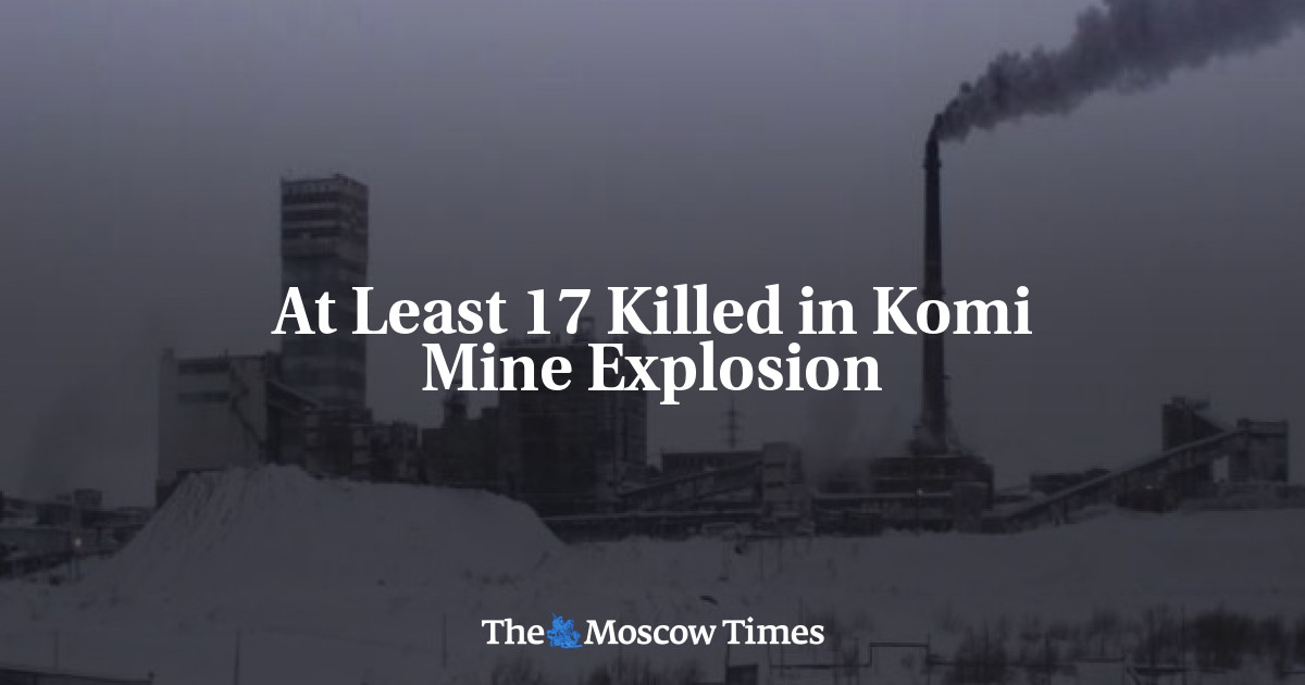 At Least 17 Killed in Komi Mine Explosion