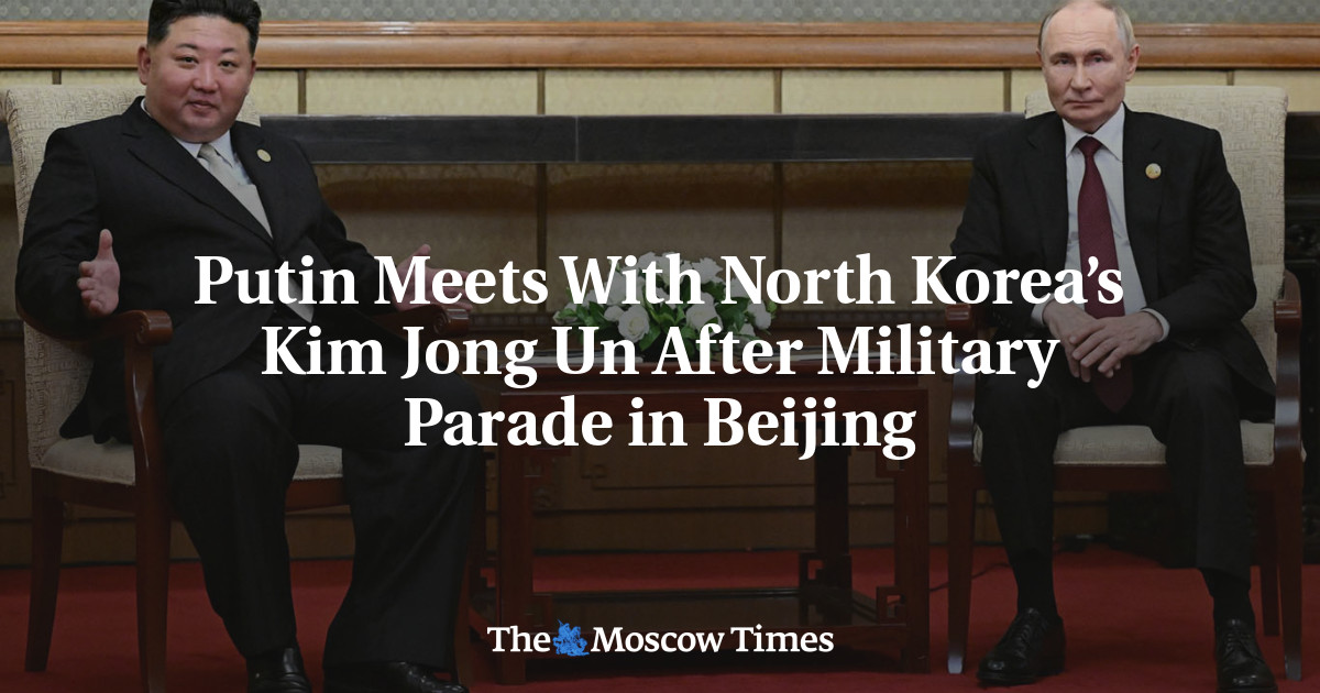 Putin Meets With North Korea’s Kim Jong Un After Military Parade in ...
