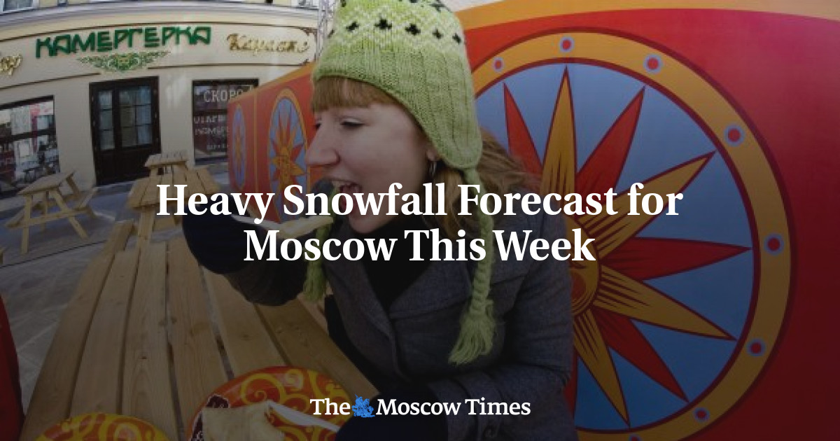 Heavy Snowfall Forecast for Moscow This Week