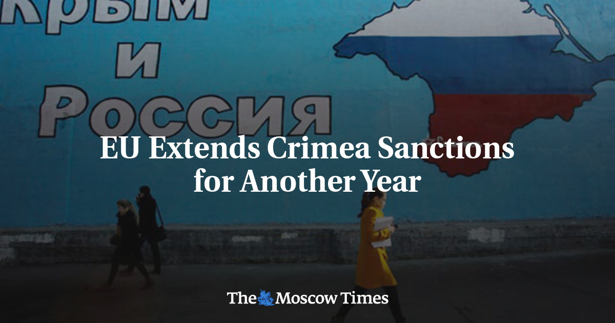 Eu Extends Crimea Sanctions For Another Year