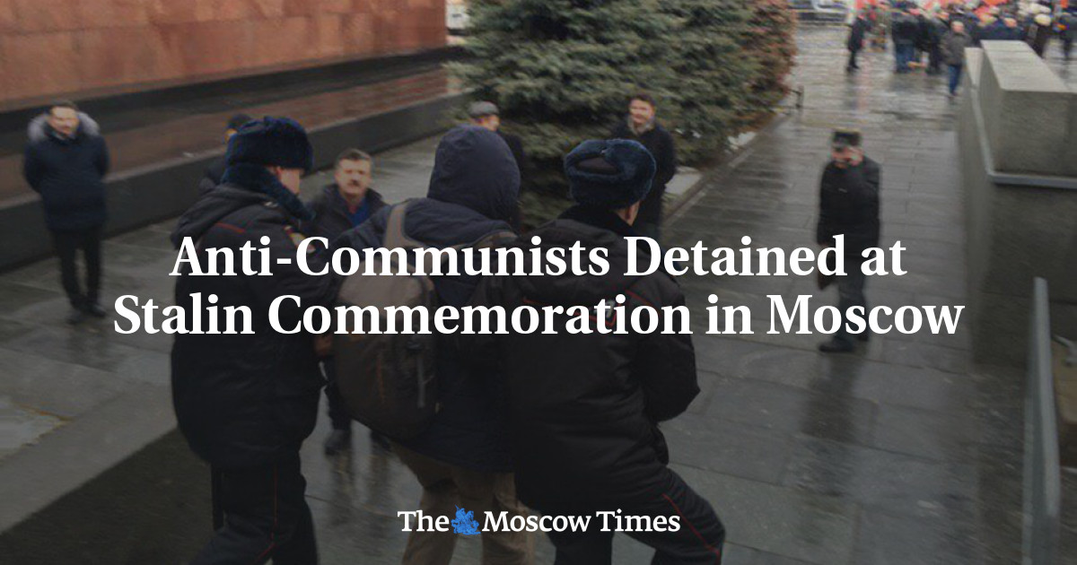 Anti-Communists Detained at Stalin Commemoration in Moscow - The Moscow ...