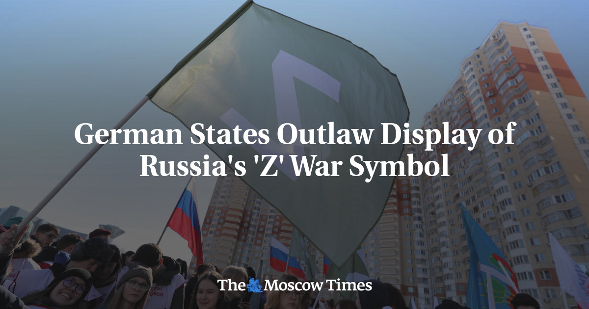 German States Outlaw Display of Russia's 'Z' War Symbol - The Moscow Times