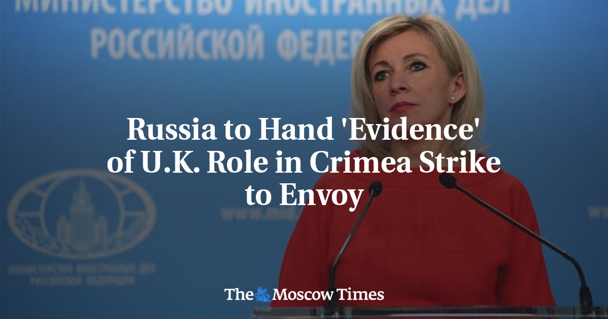 Russia to Hand 'Evidence' of U.K. Role in Crimea Strike to Envoy - The ...