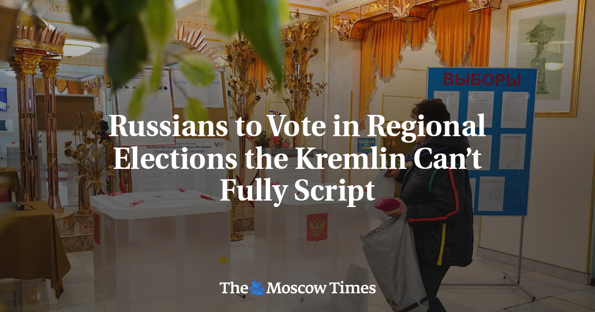 Russians to Vote in Regional Elections the Kremlin Can’t Fully Script ...