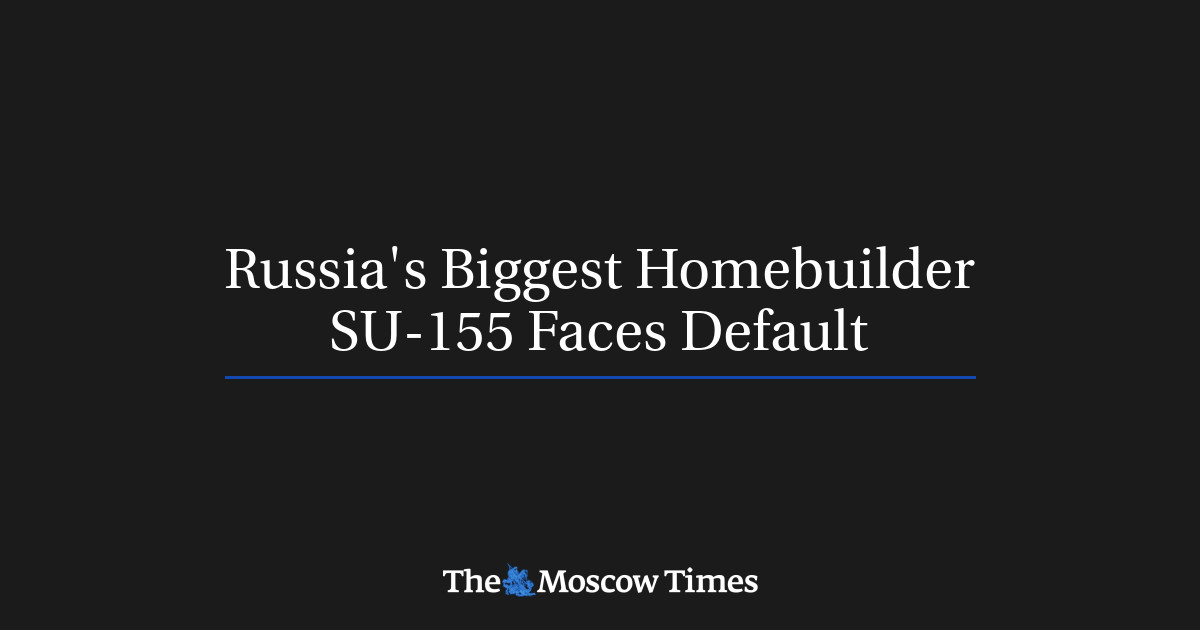 Russia's Biggest Homebuilder SU-155 Faces Default