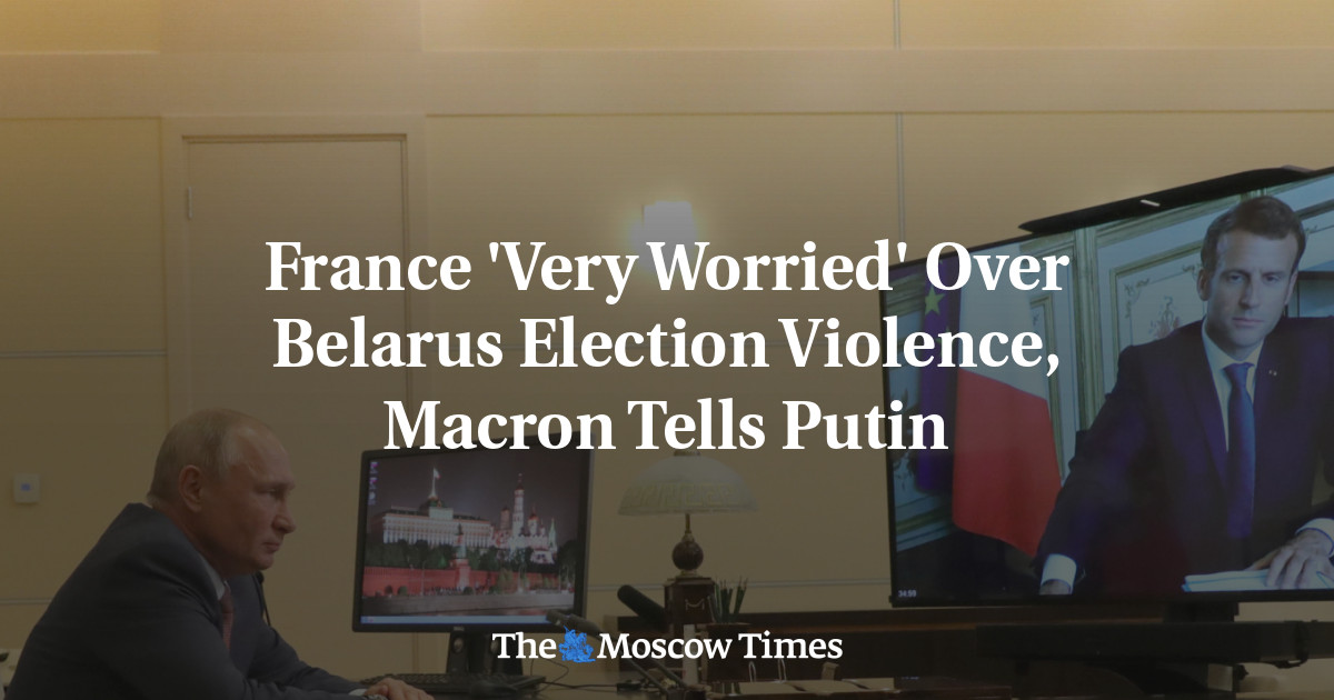 France 'Very Worried' Over Belarus Election Violence, Macron Tells ...