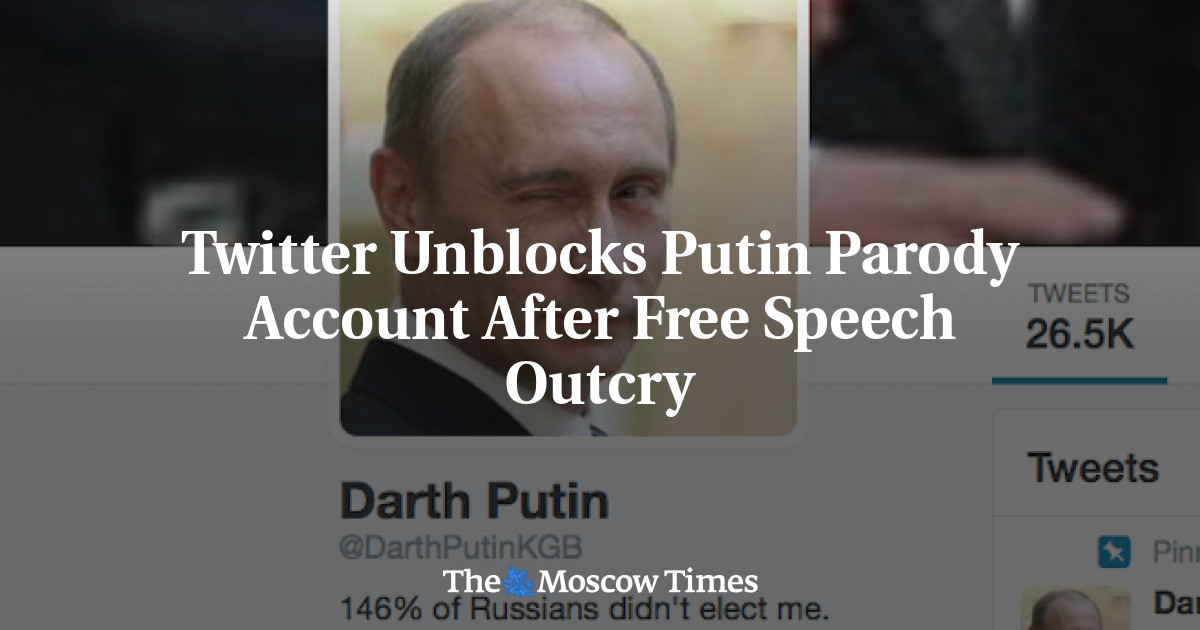 Twitter Unblocks Putin Parody Account After Free Speech Outcry