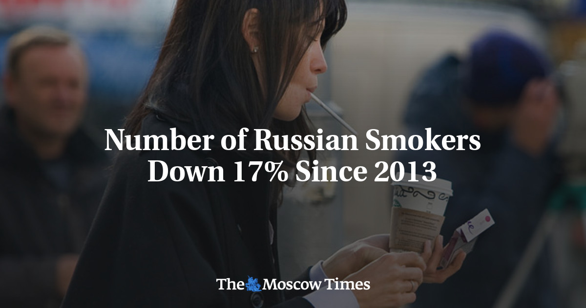 Number of Russian Smokers Down 17% Since 2013