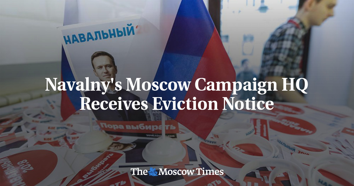 Navalny's Moscow Campaign HQ Receives Eviction Notice