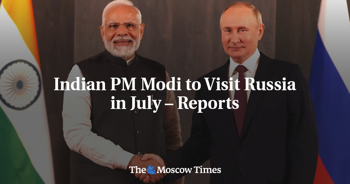 Indian PM Modi to Visit Russia in July – Reports - The Moscow Times
