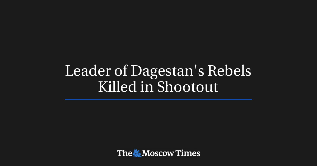 Leader of Dagestan's Rebels Killed in Shootout
