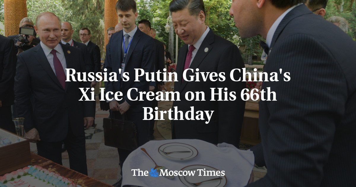 Russia's Putin Gives China's Xi Ice Cream on His 66th Birthday - The ...