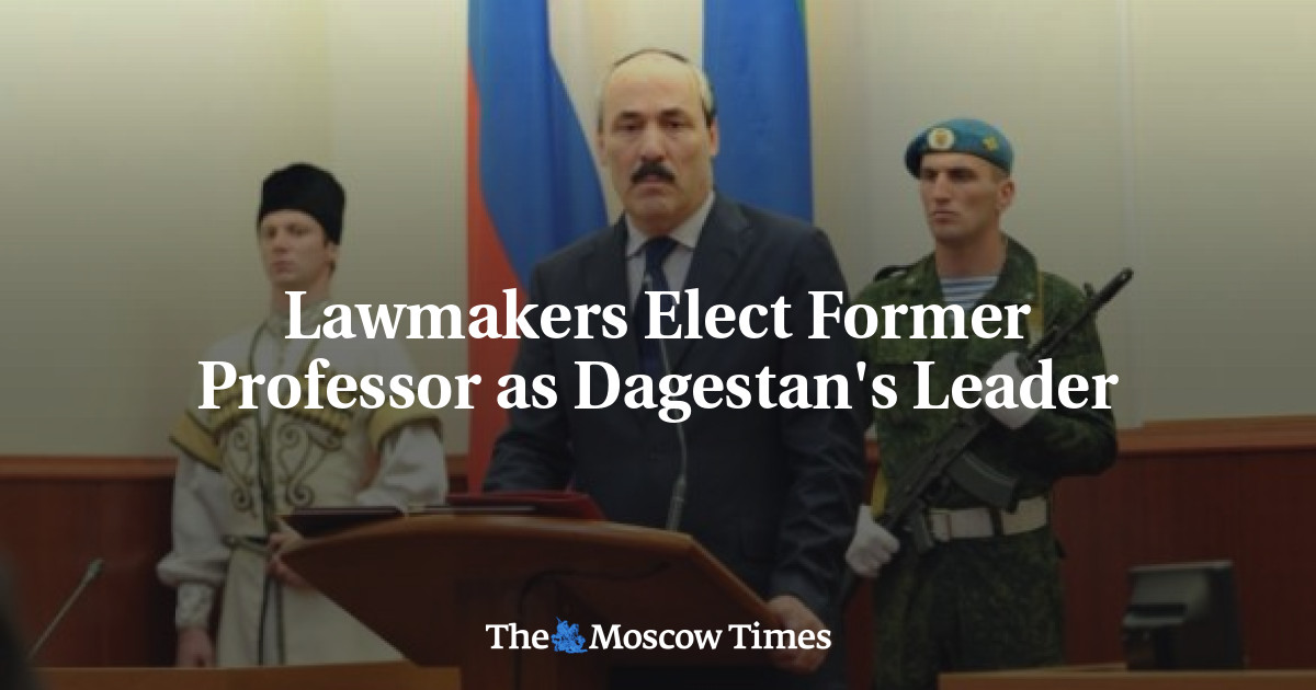 Lawmakers Elect Former Professor as Dagestan's Leader