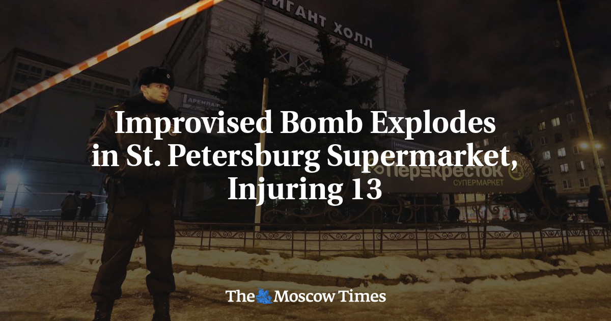 Improvised Bomb Explodes in St. Petersburg Supermarket, Injuring 13