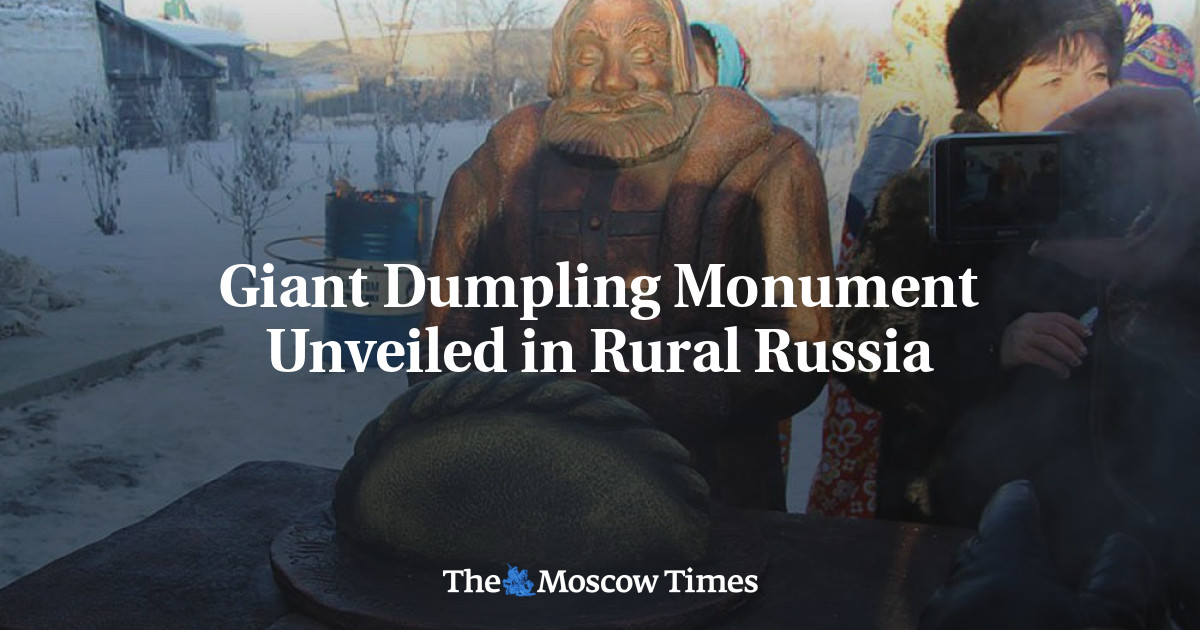 Giant Dumpling Monument Unveiled in Rural Russia