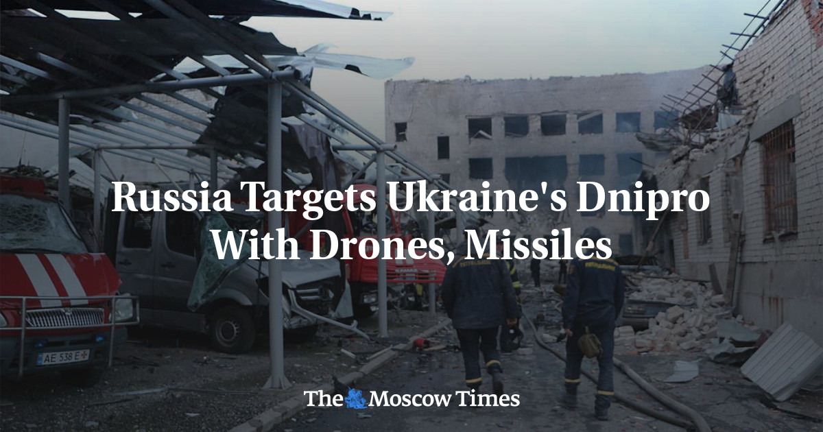 Russia Targets Ukraine's Dnipro With Drones, Missiles - The Moscow Times