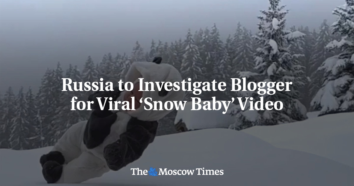 Russia to Investigate Blogger for Viral ‘Snow Baby’ Video - The Moscow ...