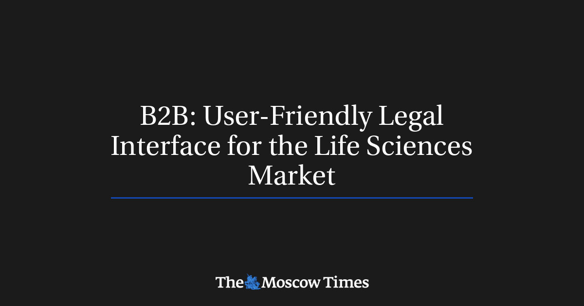 B2B: User-Friendly Legal Interface for the Life Sciences Market