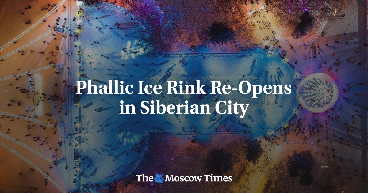 Phallic Ice Rink Re-Opens in Siberian City - The Moscow Times
