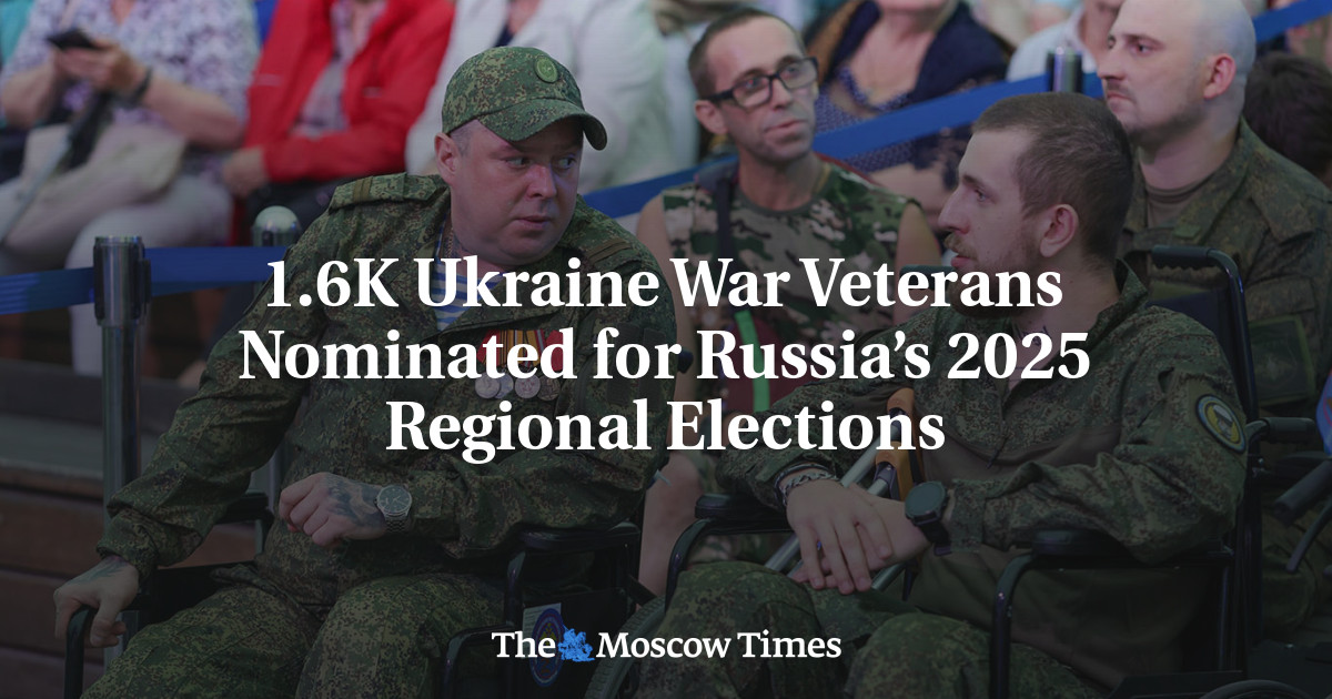 1.6K Ukraine War Veterans Nominated for Russia’s 2025 Regional ...