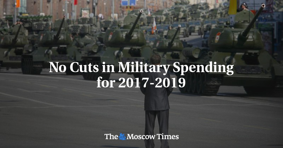 No Cuts in Military Spending for 2017-2019