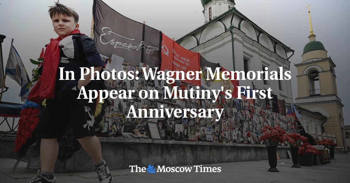 In Photos: Wagner Memorials Appear on Mutiny's First Anniversary - The ...