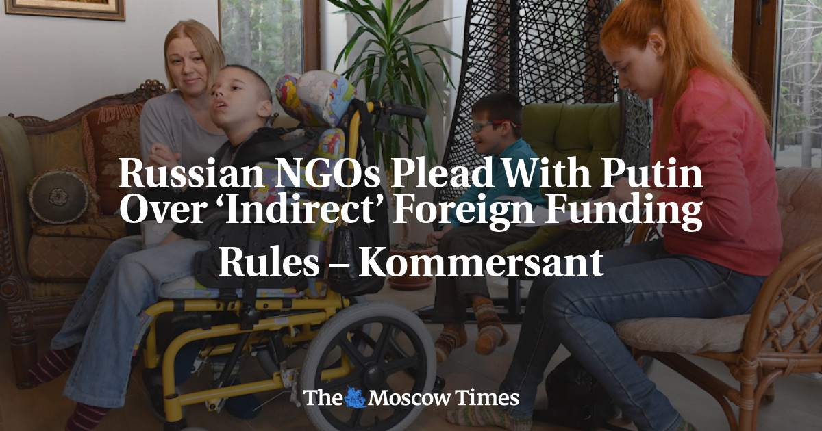 Russian NGOs Plead With Putin Over ‘Indirect’ Foreign Funding Rules ...