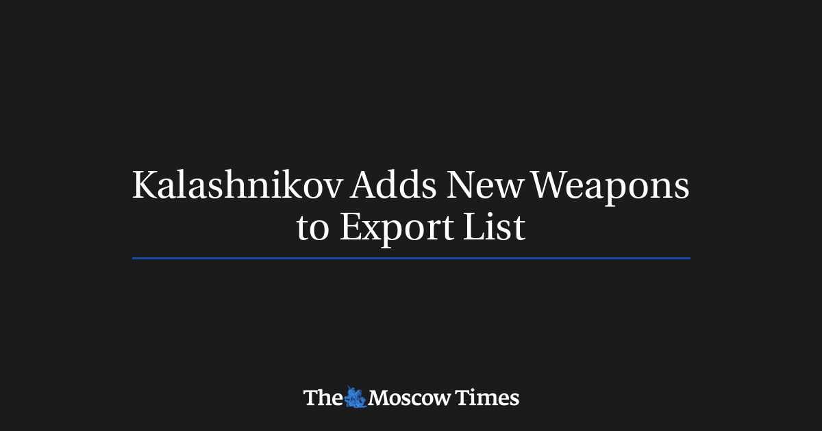 Kalashnikov Adds New Weapons to Export List