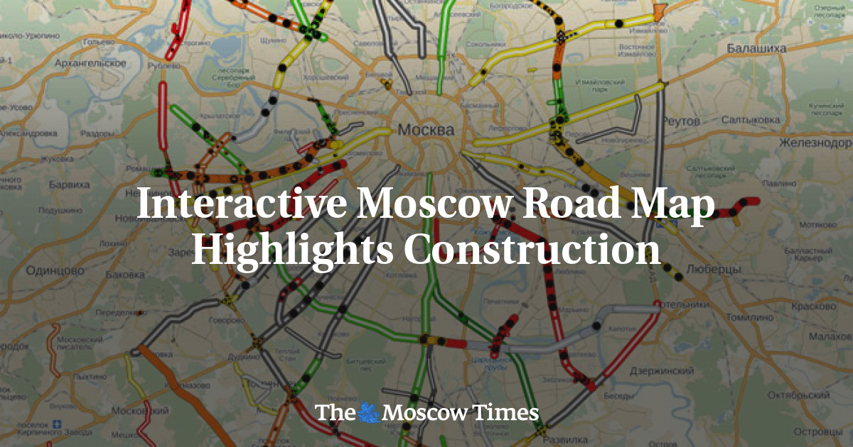 Interactive Moscow Road Map Highlights Construction