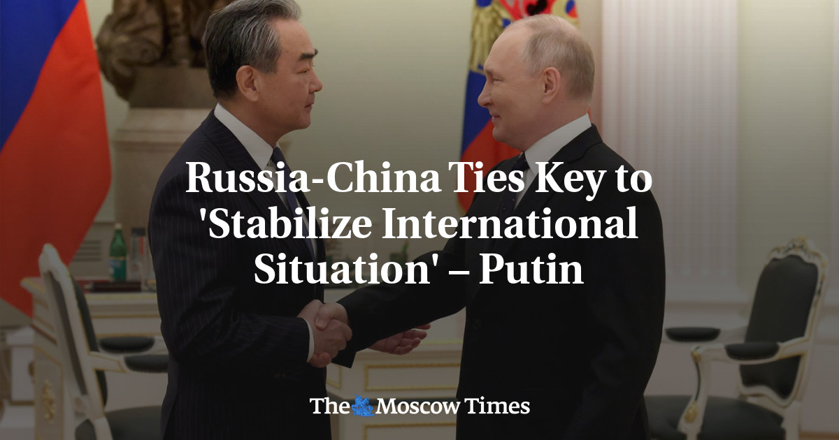Russia-China Ties Key to 'Stabilize International Situation' – Putin ...