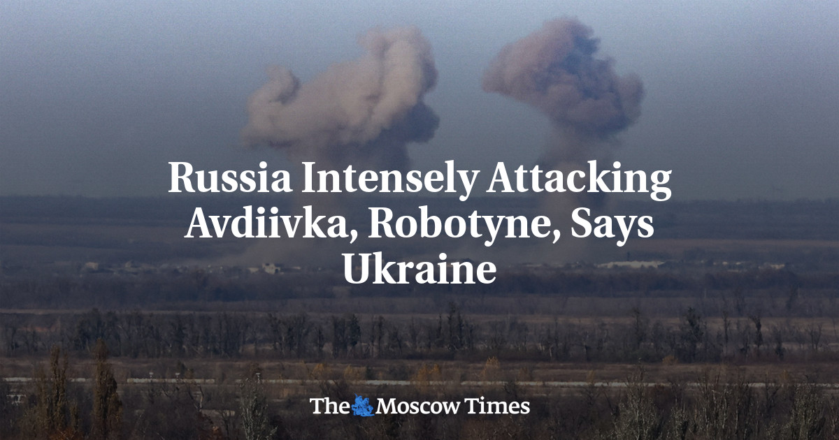 Russia Intensely Attacking Avdiivka, Robotyne, Says Ukraine - The ...