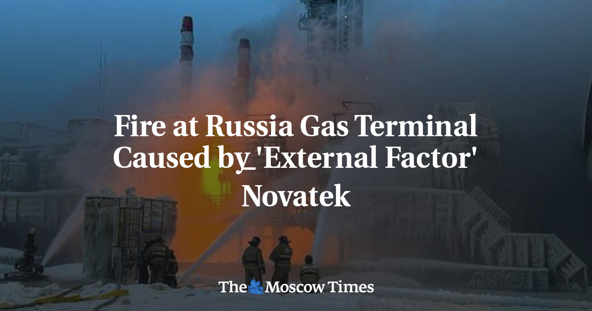 Fire at Russia Gas Terminal Caused by 'External Factor' – Novatek - The ...