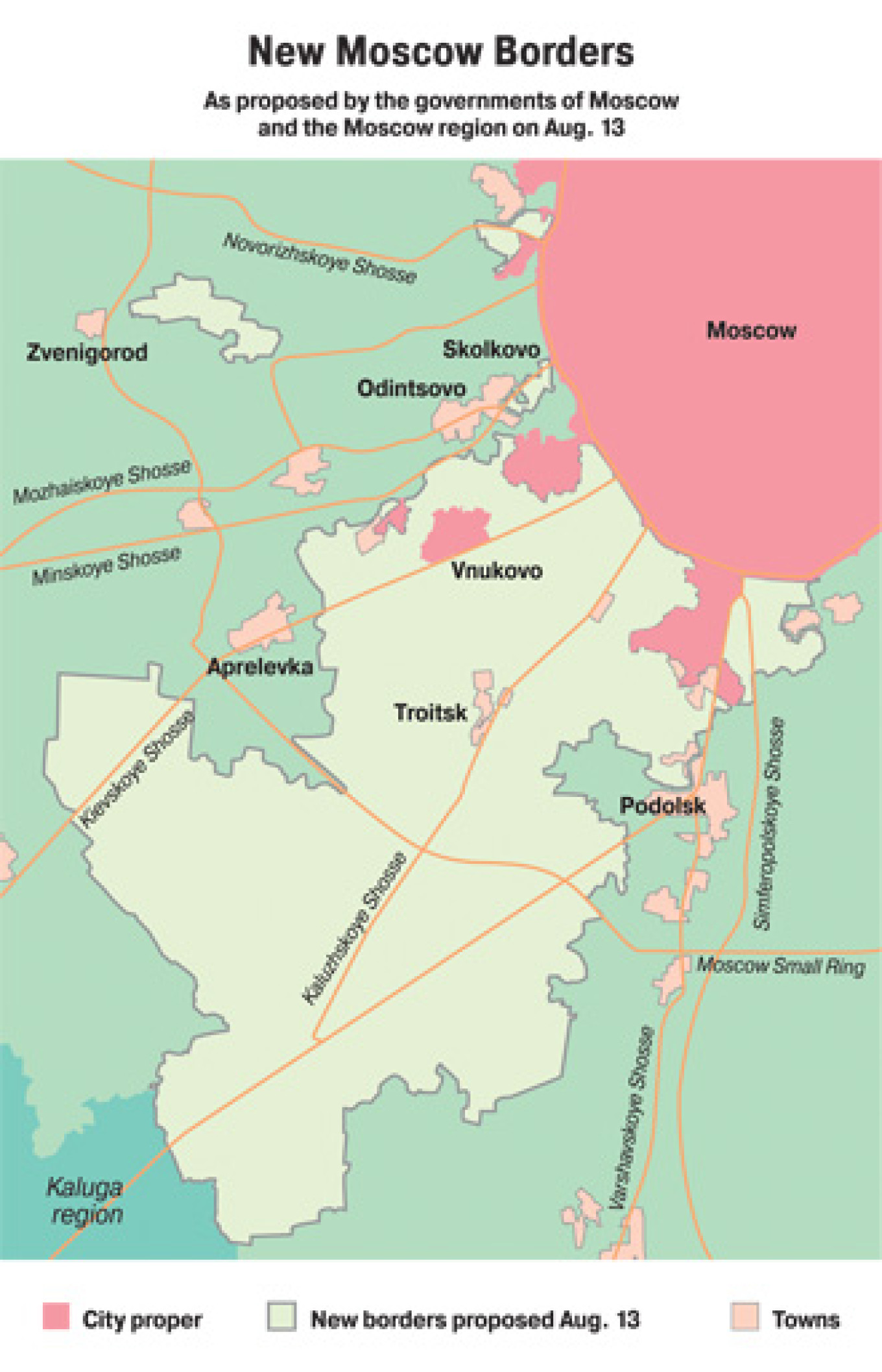 Greater Moscow to Include Suburban Pockets