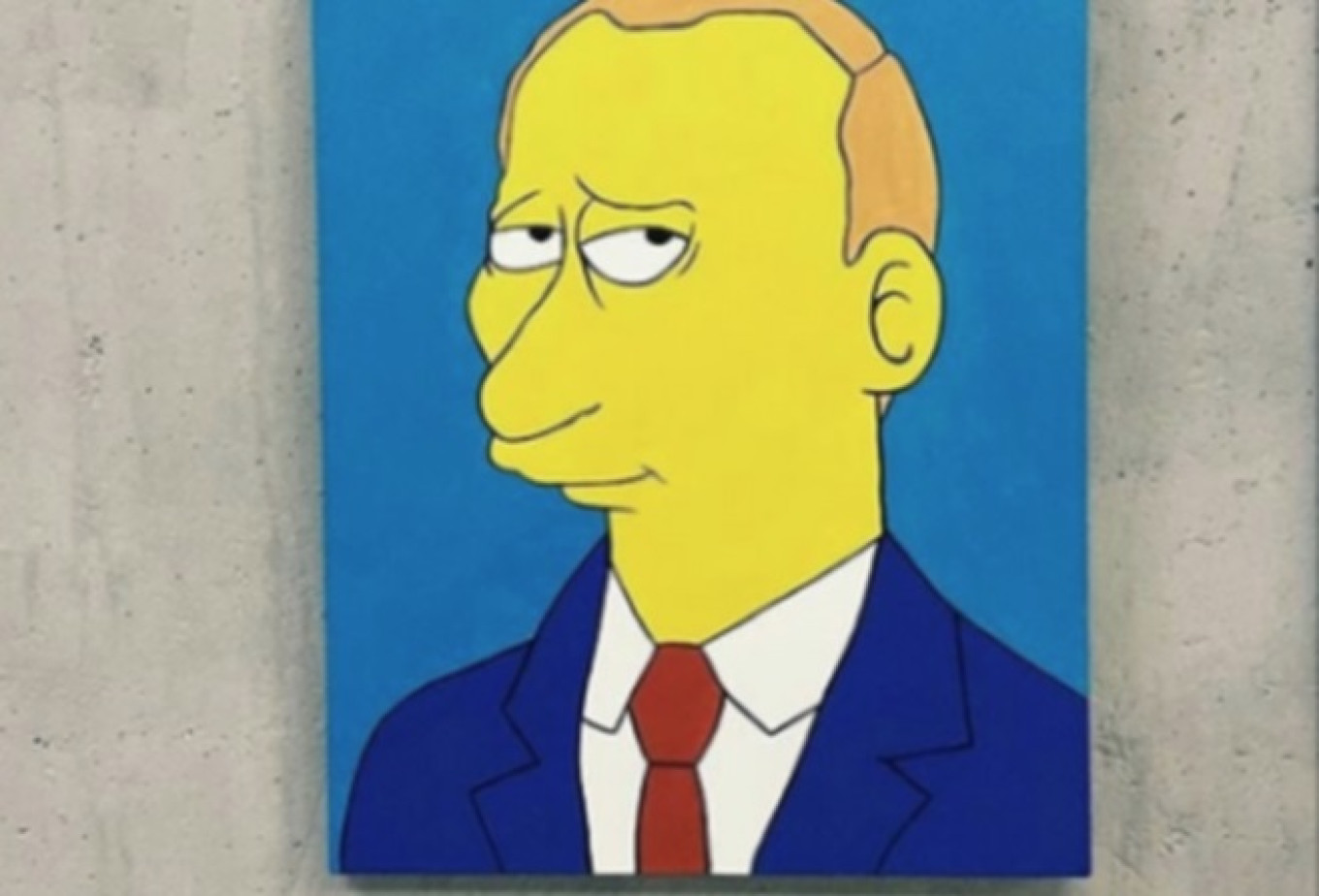 Portrait of Putin as a Simpsons Character Stolen From Moscow Exhibit