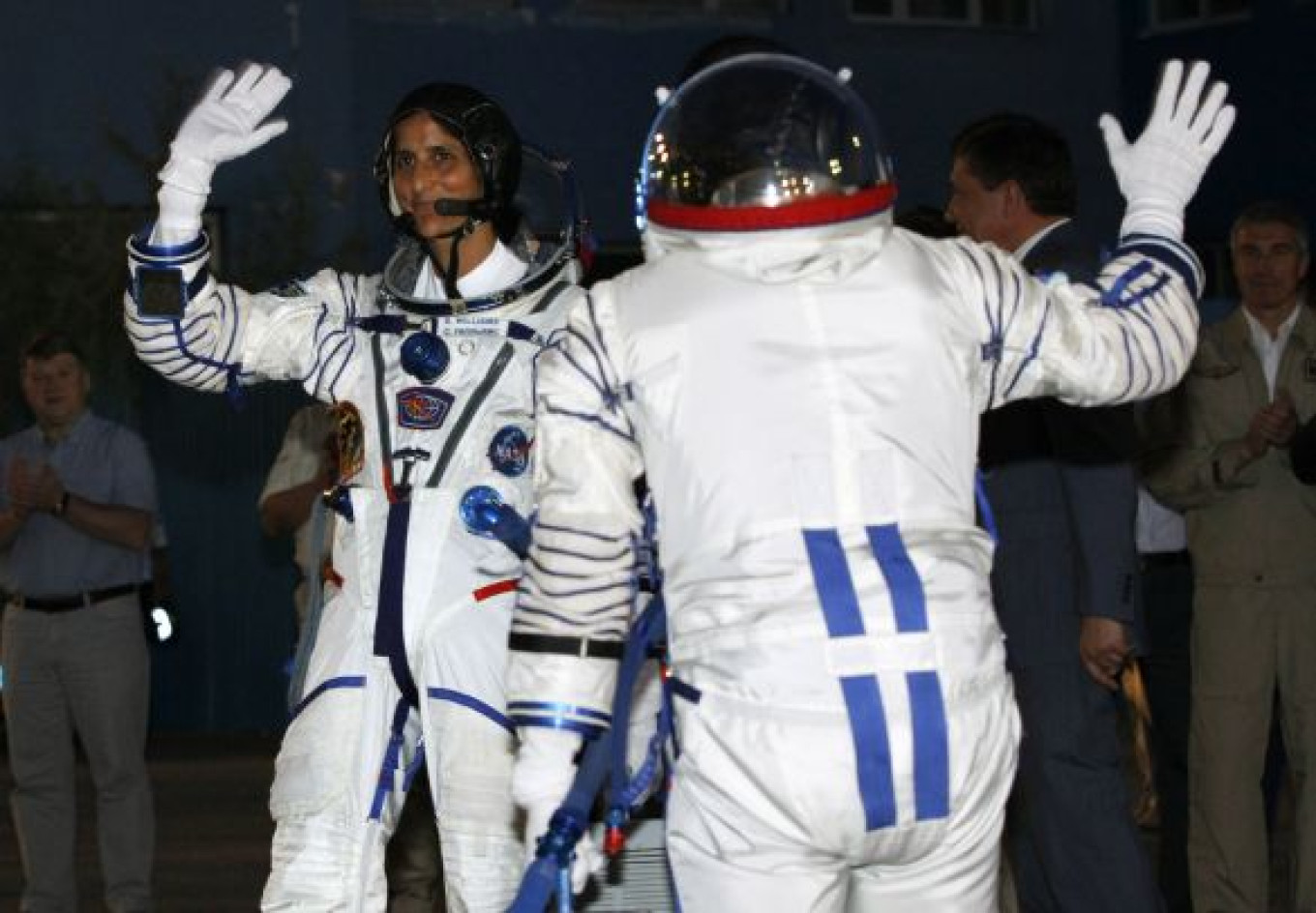 3 Astronauts and a Doll Blast Off Into Space