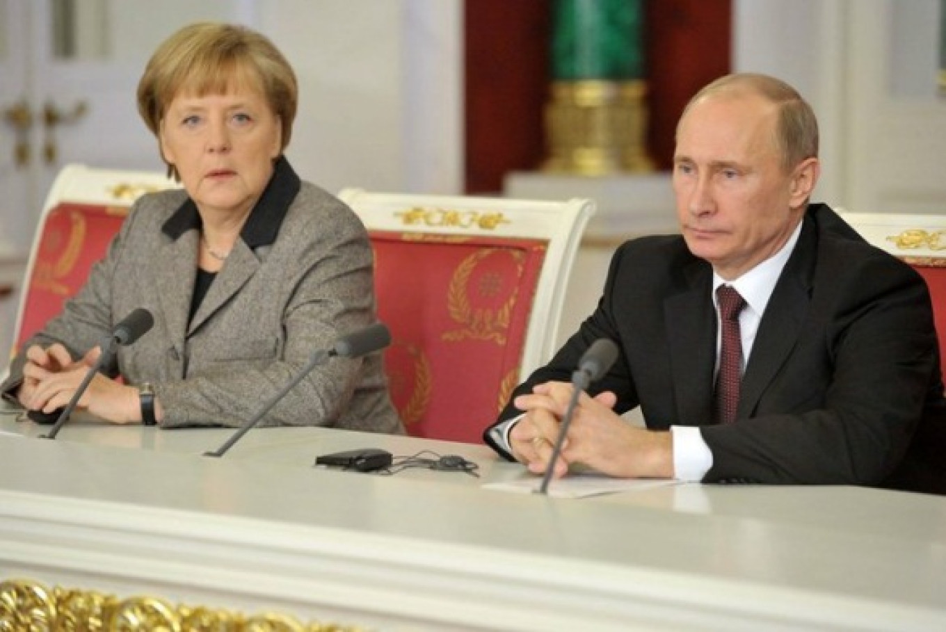 Putin And Merkel Spar Over Human Rights And Pussy Riot