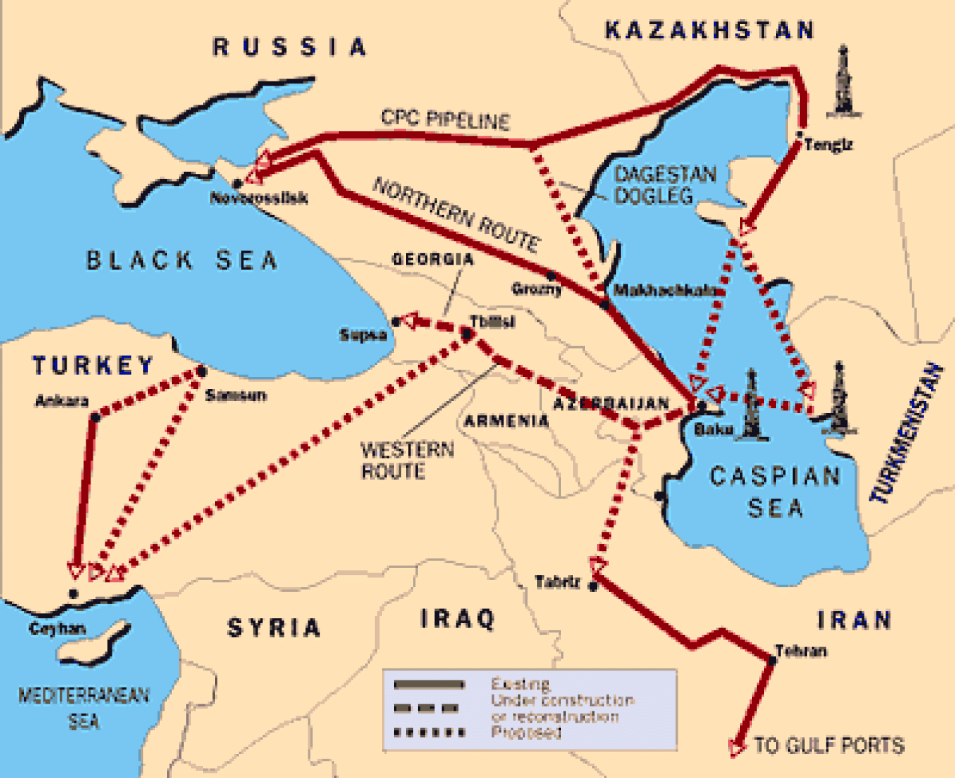$2.5Bln Caspian Pipeline Completed