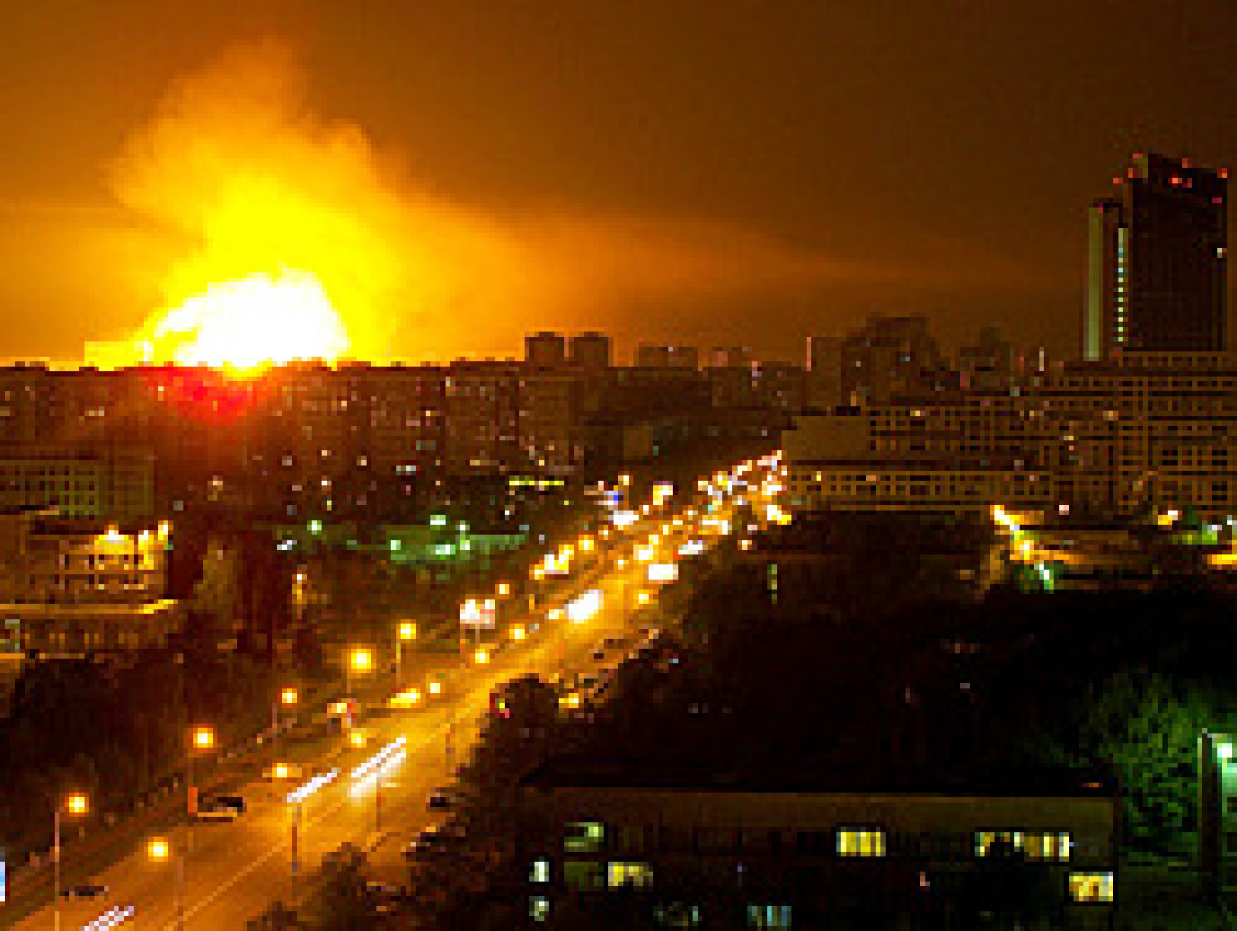 Gas Starts Record Moscow Fire