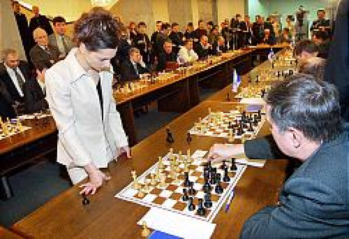 Kournikova of Chess Holds Own in the Duma